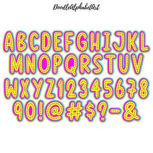 Funky Letters PNG, Marquee Alphabet PNG, Scribble Alphabet, Brush ...