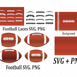 American Football Digital SVG, PNG. Football Laces Svg Bundle. American ...