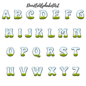 Retro Groovy Font Letters Canva Frame, Uppercase, Lowercase, Number ...