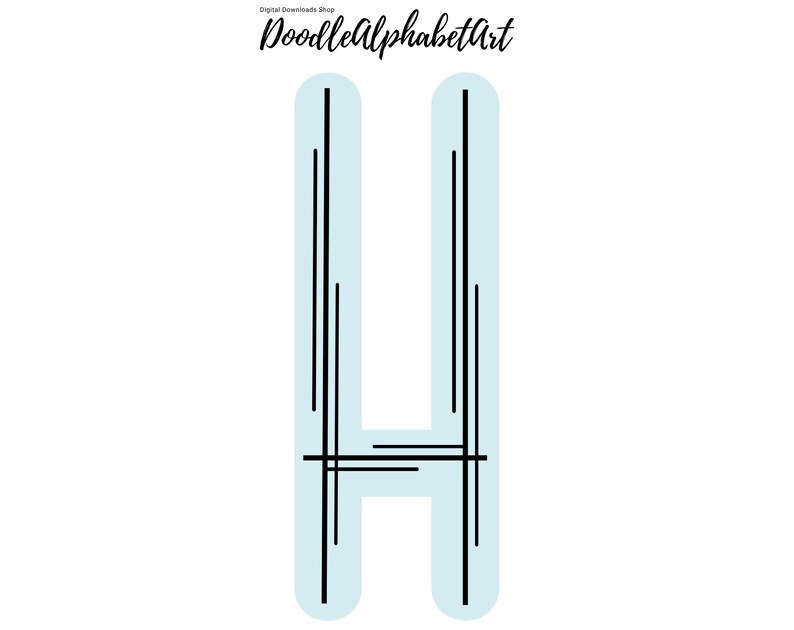 Hand Drawn Scribble Letters PNG Bundle Nature-inspired Color - Etsy