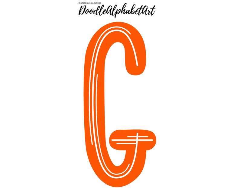 Hand Drawn Scribble Letters PNG Bundle Nature-inspired Color - Etsy