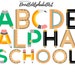 Boho Doodle Alphabet PNG Bundle, 10 Alpha Sets, Boho Color Palette ...