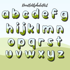 CANVA Frames Alphabet Font, Block Shadow, Retro Alphabet Canva Template ...