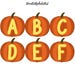 Halloween Pumpkin Alphabet PNG Bundle: Spooky Letters (digital Download ...