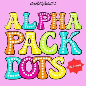 Checkered Smiley Face PNG Bundle: Groovy Letters, Dots Alphabets ...