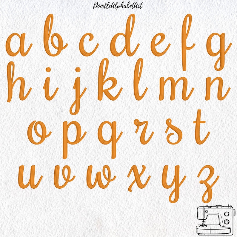 Rochester Satin Stitch Embroidery Font BX Native, 7 Formats & 6 Sizes ...