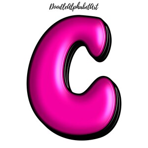 Retro Groovy 3D Alphabet PNG Bundle: Bright Color Letters (digital ...