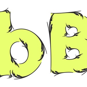 Pastel Doodle Alphabet PNG Bundle: Vine Branch Letters (digital ...
