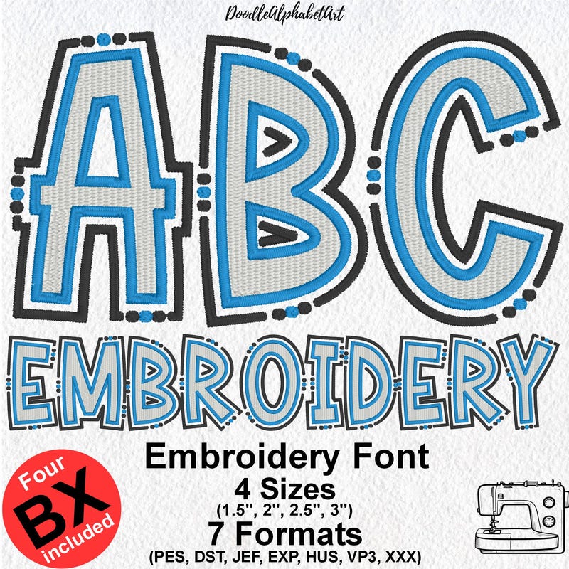 Dot Border Font - Etsy