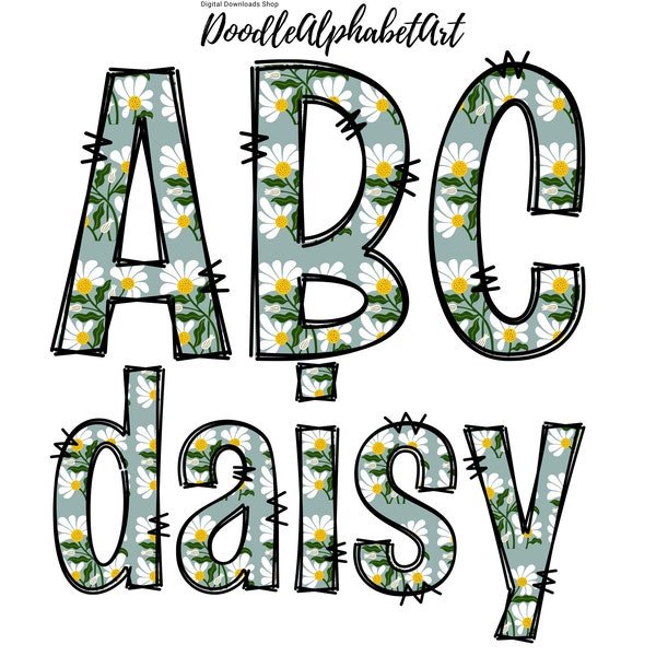 Flower Letters - Etsy