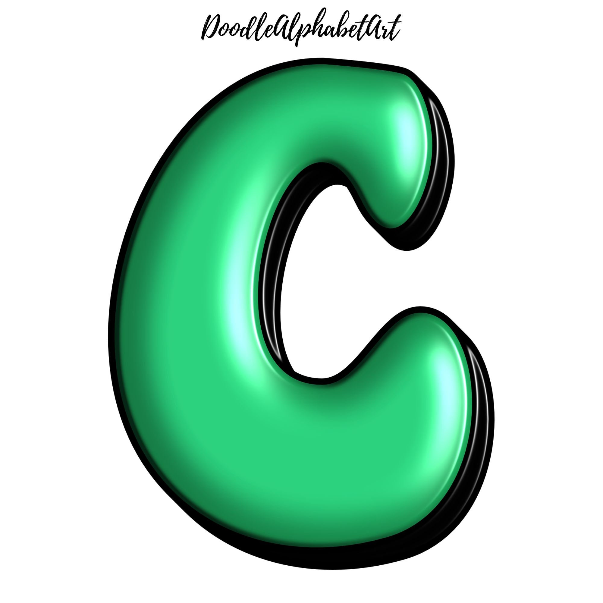 3D Retro Rainbow Alphabet PNG: Groovy Bubble Letters (5 Alpha Sets) - Etsy