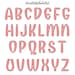 Boho Dots Letters PNG Bundle, Bohemian Color Palette, 10 Alpha Sets ...