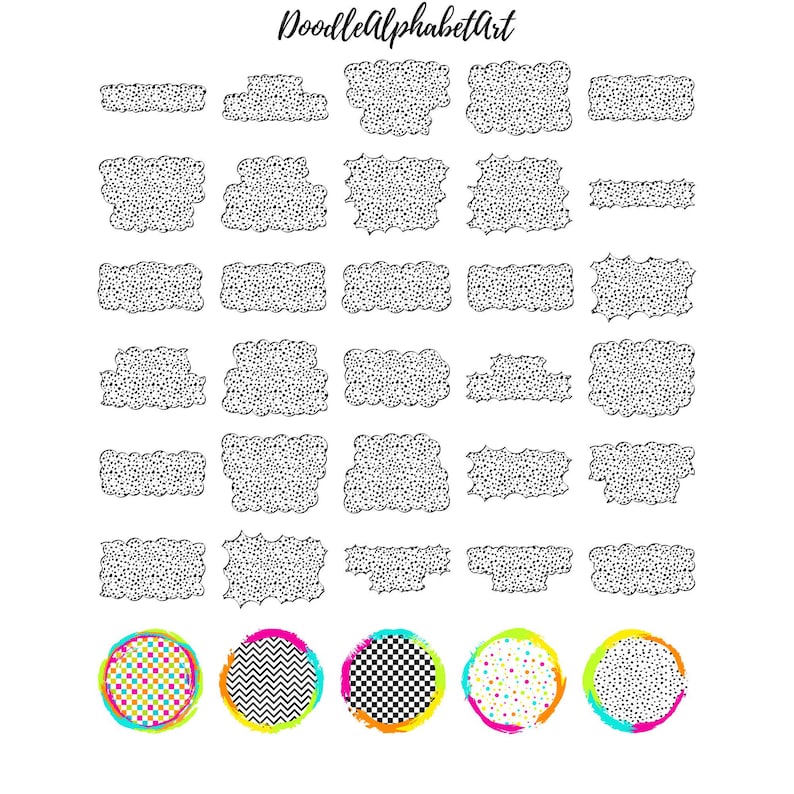 Polka Dot Alphabet PNG Bundle: Funky Font & Dalmatian Backgrounds ...