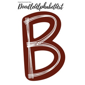 Scribble Letters PNG in 5 Color Palettes for Mother's Day, Doodle ...