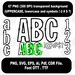 Doodle Letters Png, Full Alphabet & Number Set, PNG, SVG, EPS, Ai, Pdf ...