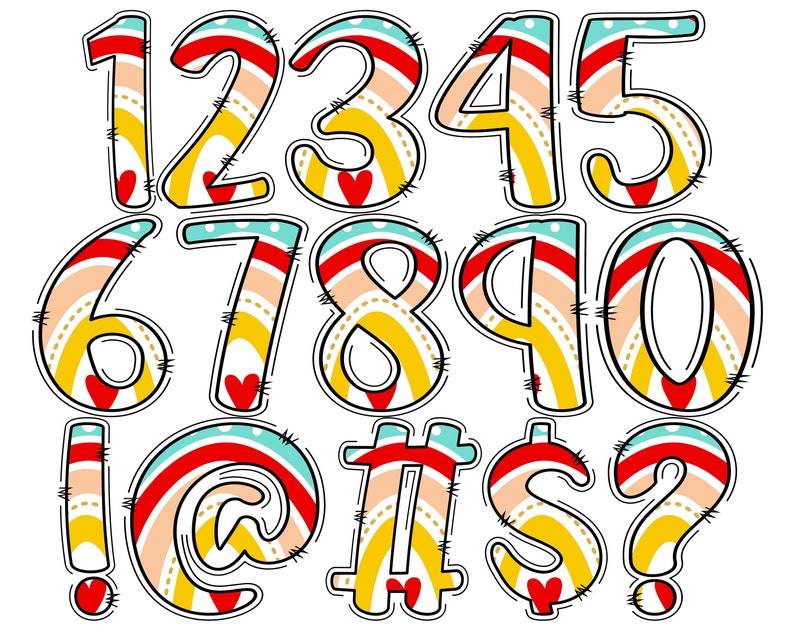 Boho Rainbow Alphabet PNG. Classroom Rainbow Alphabet Hand - Etsy