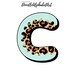 Glitter Leopard Print Doodle Alphabet PNG Bundle: 5 Color Schemes ...