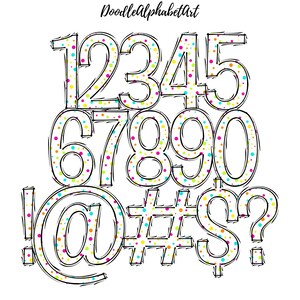 Colorful Dots Alphabet PNG, Playful Bright Spot Letters PNG Bundle ...