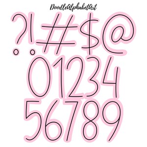 Black Centerline Letters Uppercase PNG, Five Pastels Color Scheme Feat ...