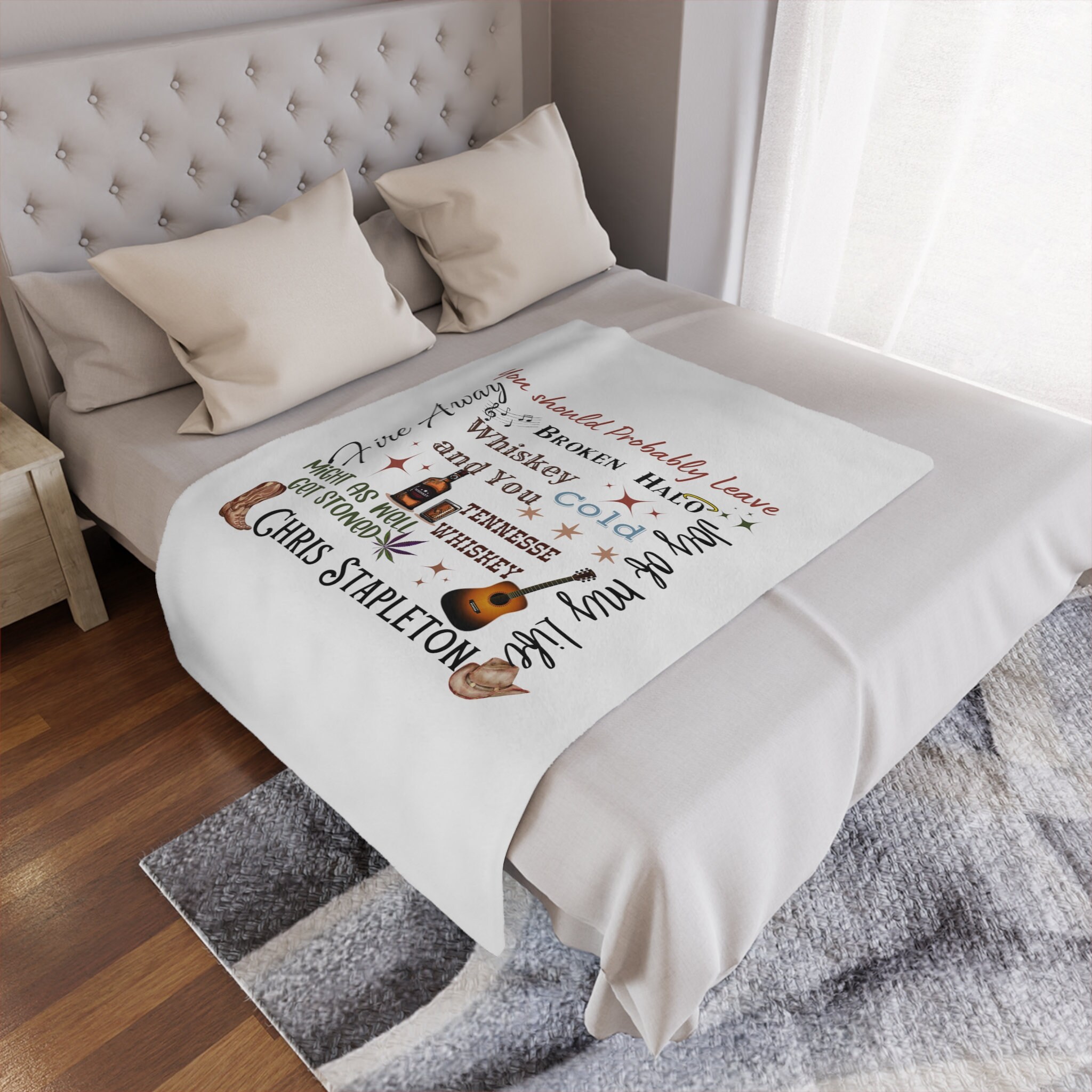 Chris Stapleton Greatest Songs Microfiber Blanket - Etsy