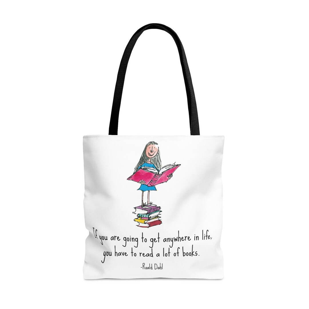 Roald Dahl Matilda Books Tote Bag for Teachers/students - Teacher Gift ...