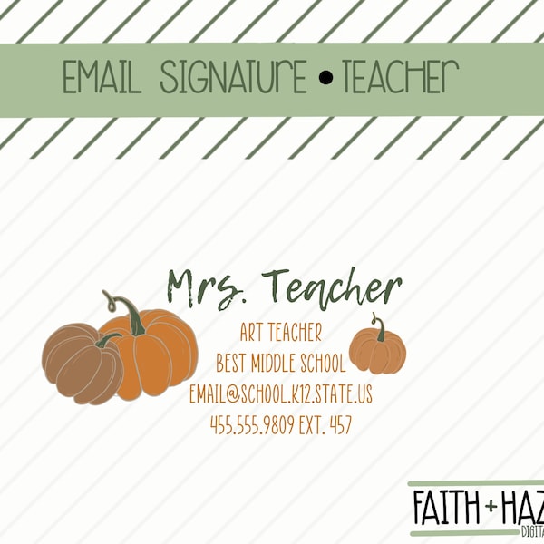 Fall Season Email Signature - Etsy