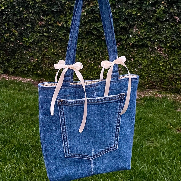 Upcycled Denim Purse - Etsy