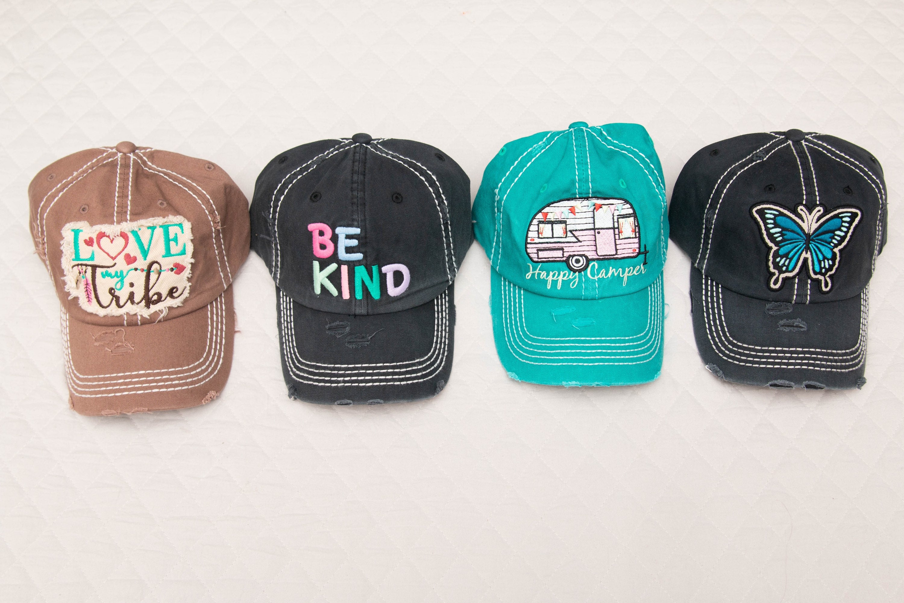 Distressed Graphic Baseball Cap Butterfly Baseball Cap - Etsy