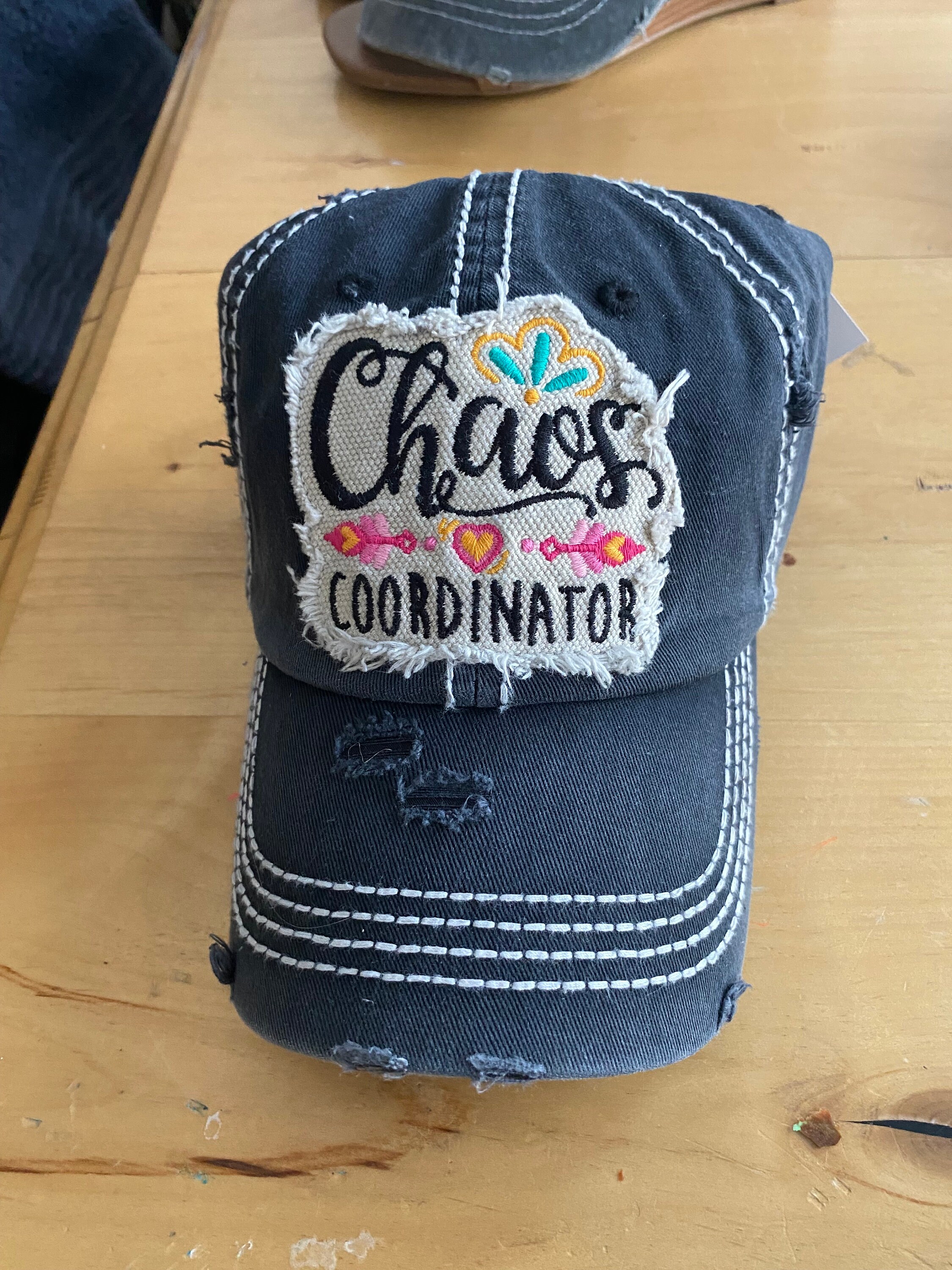 Distressed Graphic Baseball Cap: Butterfly, Camper, Kind - Cotton ...