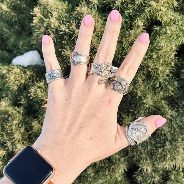 Silver Spoon Ring - Etsy