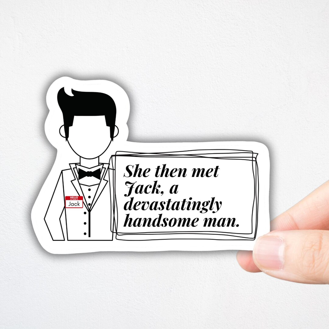 Funny Speech Therapy Sticker She Then Met Jack SLP Gift Speech Language ...