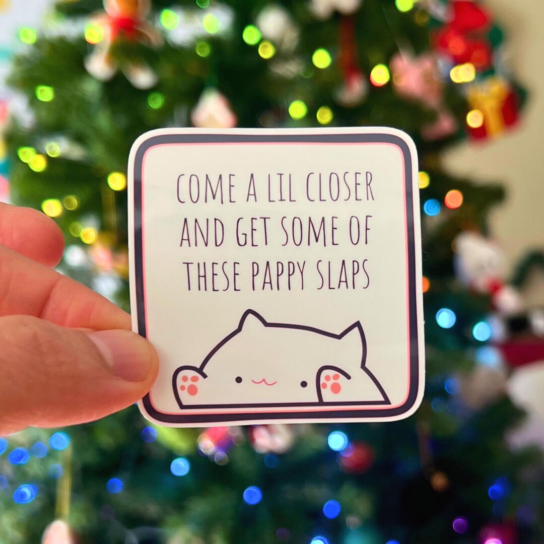 Cute Kawaii Cat Sticker Cat Violence Cute Cat Sticker Cat Parent ...