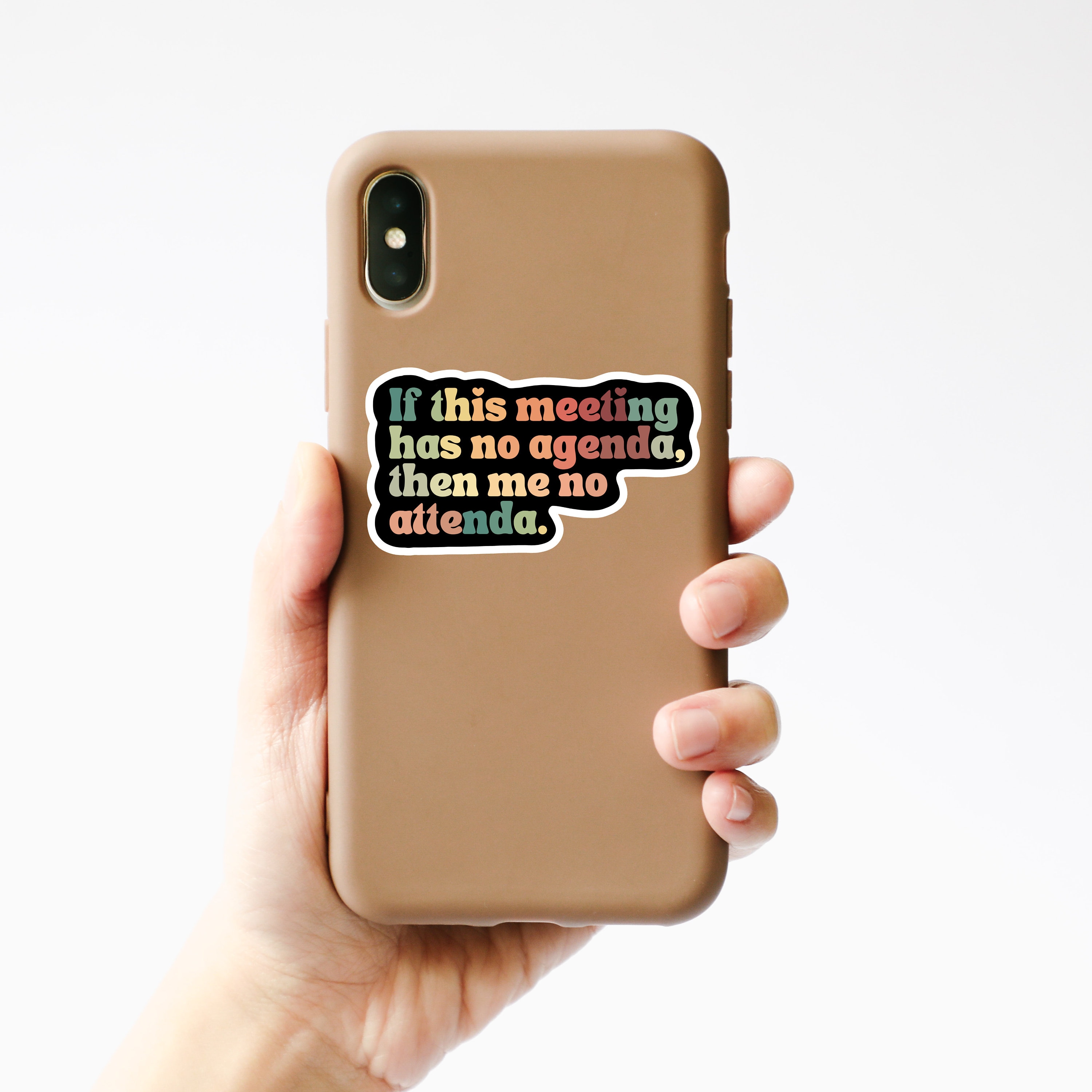 No Agenda Meeting Sticker: Sarcastic Office Humor Gift - Etsy