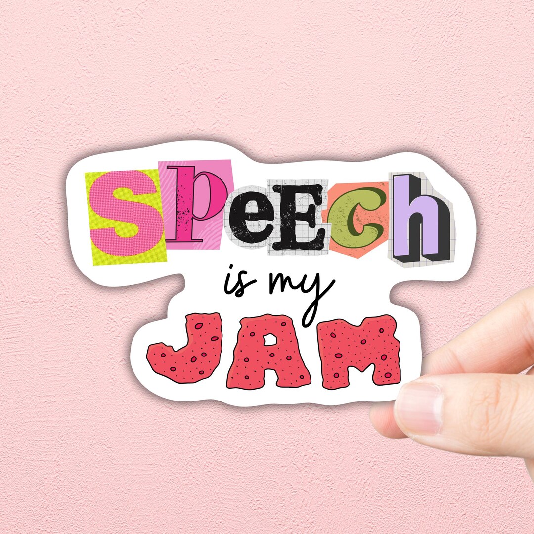Speech Therapy Sticker: "speech is My Jam" - SLP Gift - Etsy