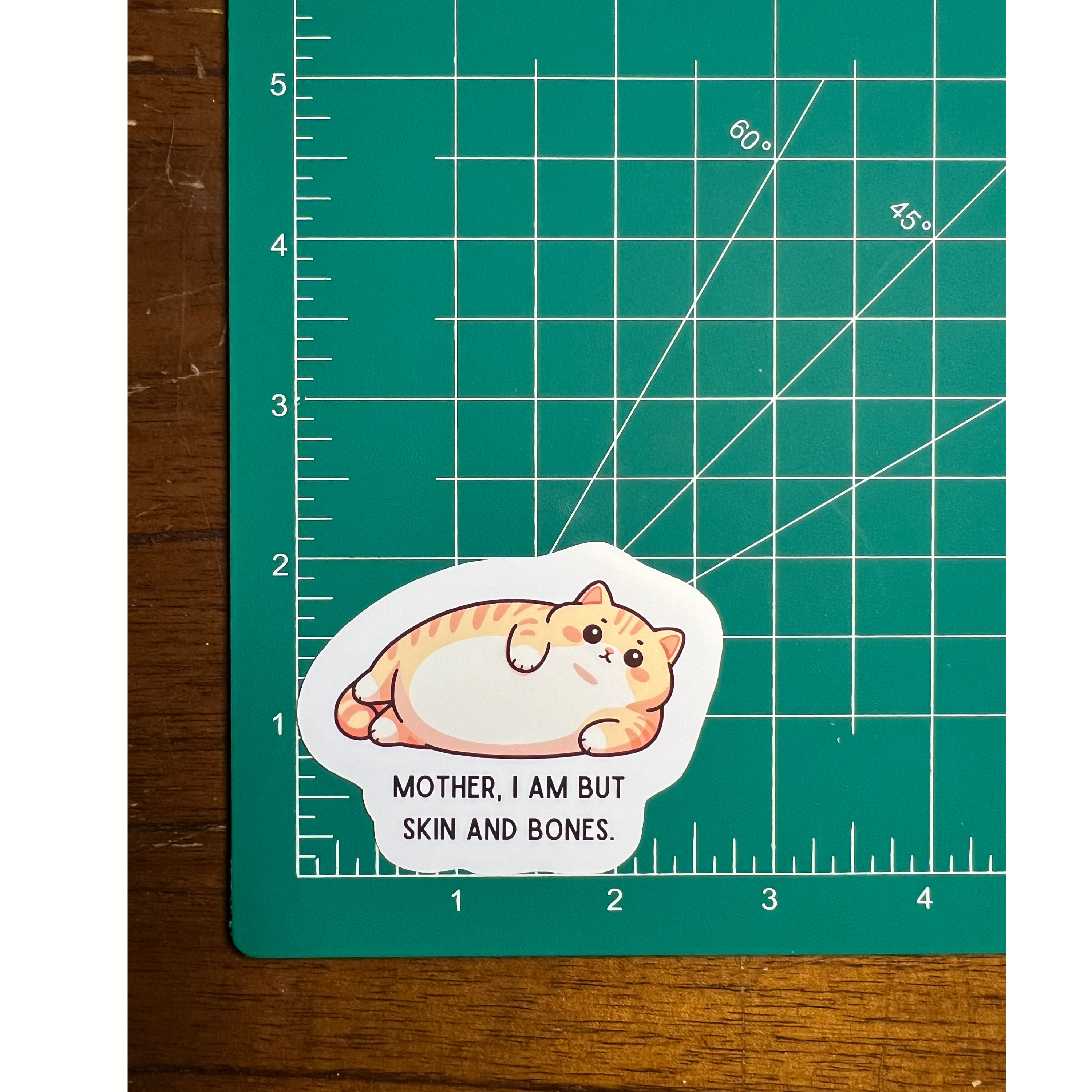 Cute Cat Sticker, Chonky Cat Sticker, Cat Mom Stickers, Funny Cat ...