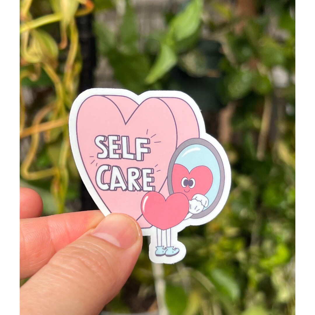Self Care Sticker, Mental Health Sticker, Heart Sticker, Mental Health ...
