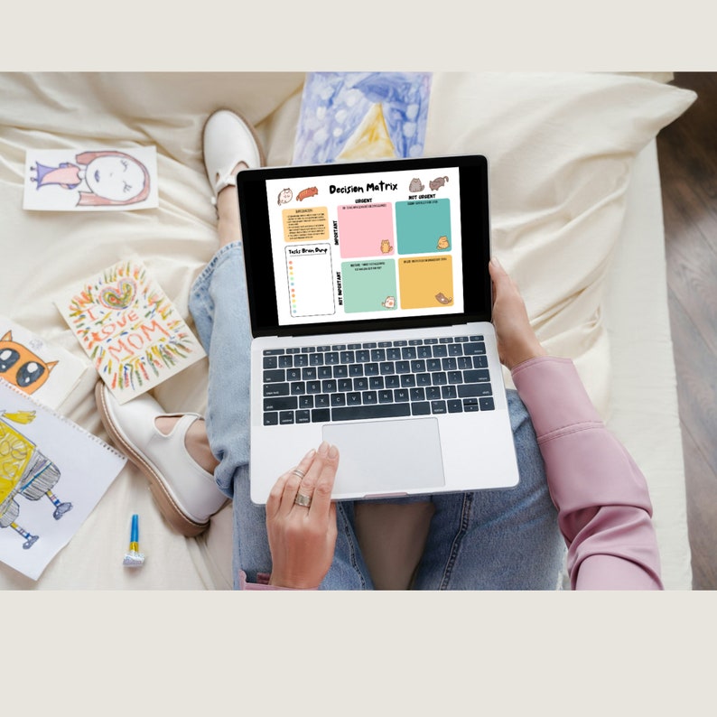 Decision Matrix Printable or Digital Planner, Eisenhower Matrix, Task ...