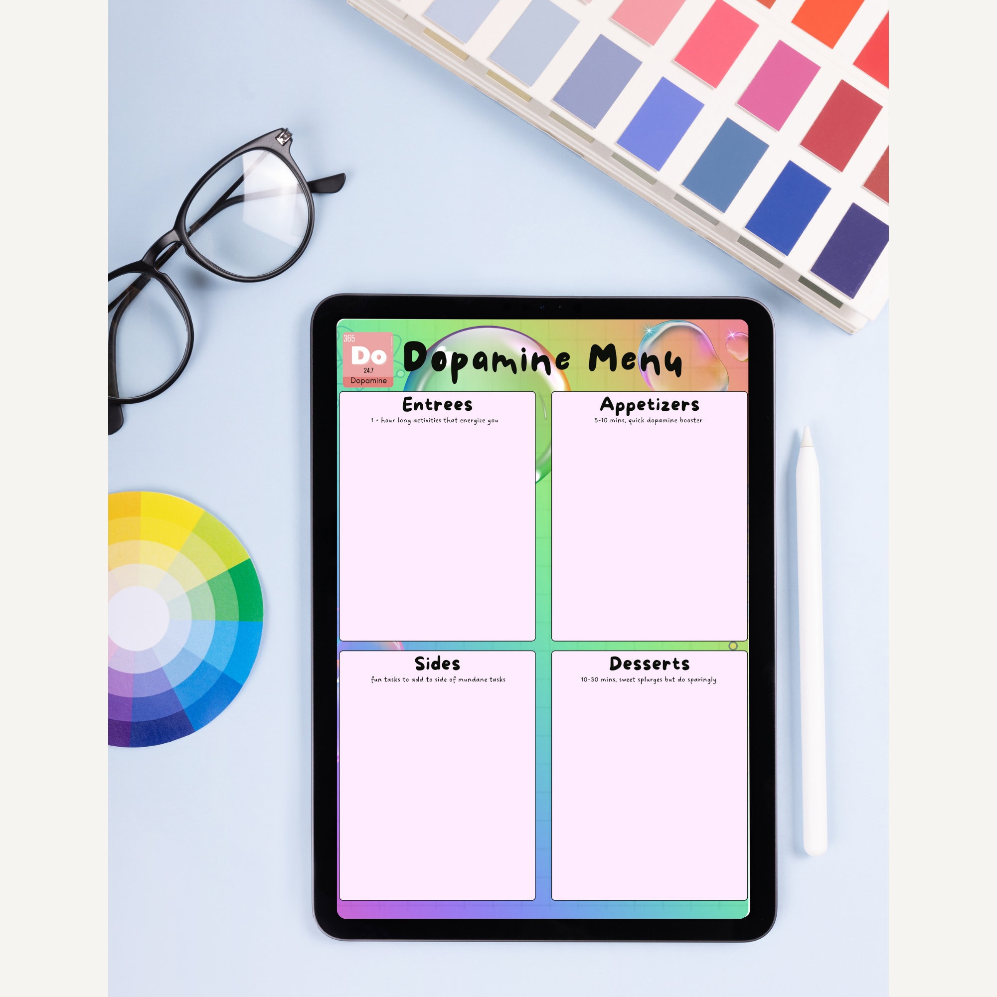 Dopamine Menu, Dopamenu, ADHD Planner, Dopamine Chaser, Dopamine Decor ...