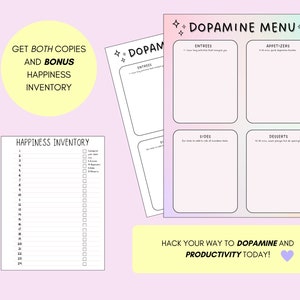 Dopamine Menu: ADHD Planner, Self-care Resource (digital Printable) - Etsy