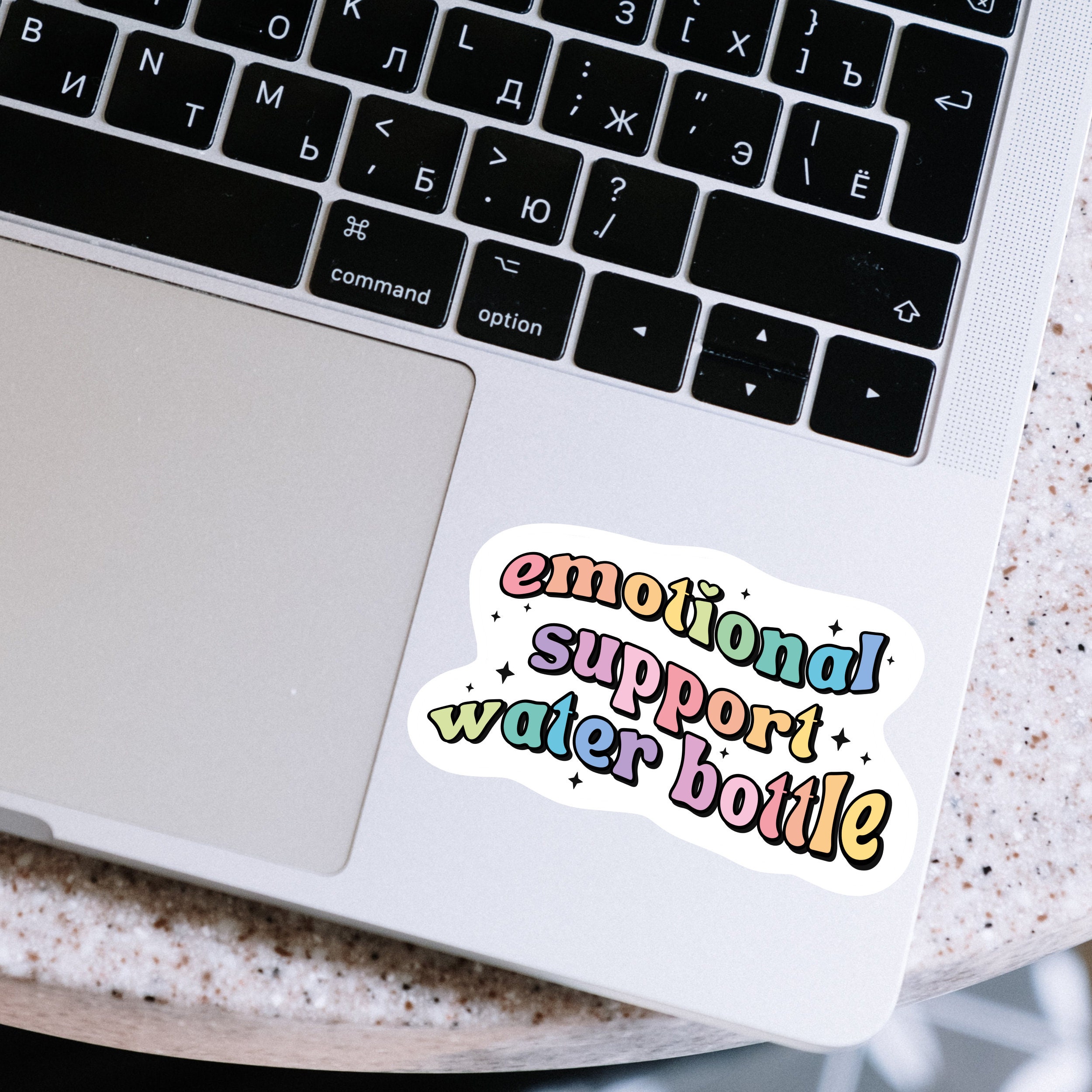 Emotional Support Water Bottle Sticker: Mental Health Awareness ...