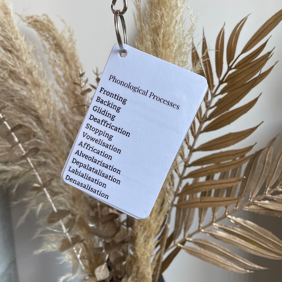 Speech Therapy Lanyard Cards Placement Cards Keyring Speech and ...