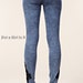 New Vocal Apparel Womens Blue Embellished Crochet Lace Contrast ...
