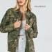 New Womens Camouflage Camo Rock & Roll Distressed Oversized Utility ...