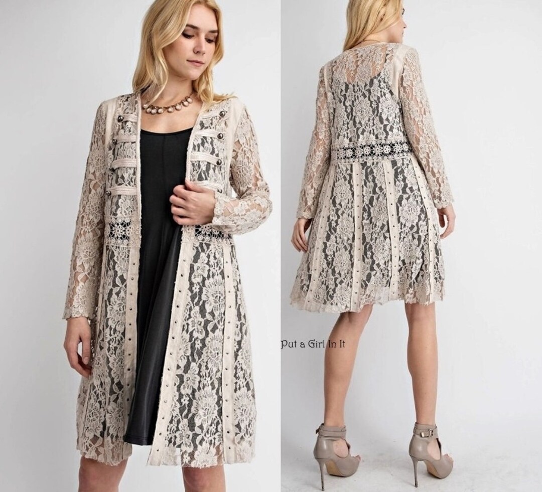 New Vocal Apparel Womens Embellished Studded Beige Natural Western Faux ...