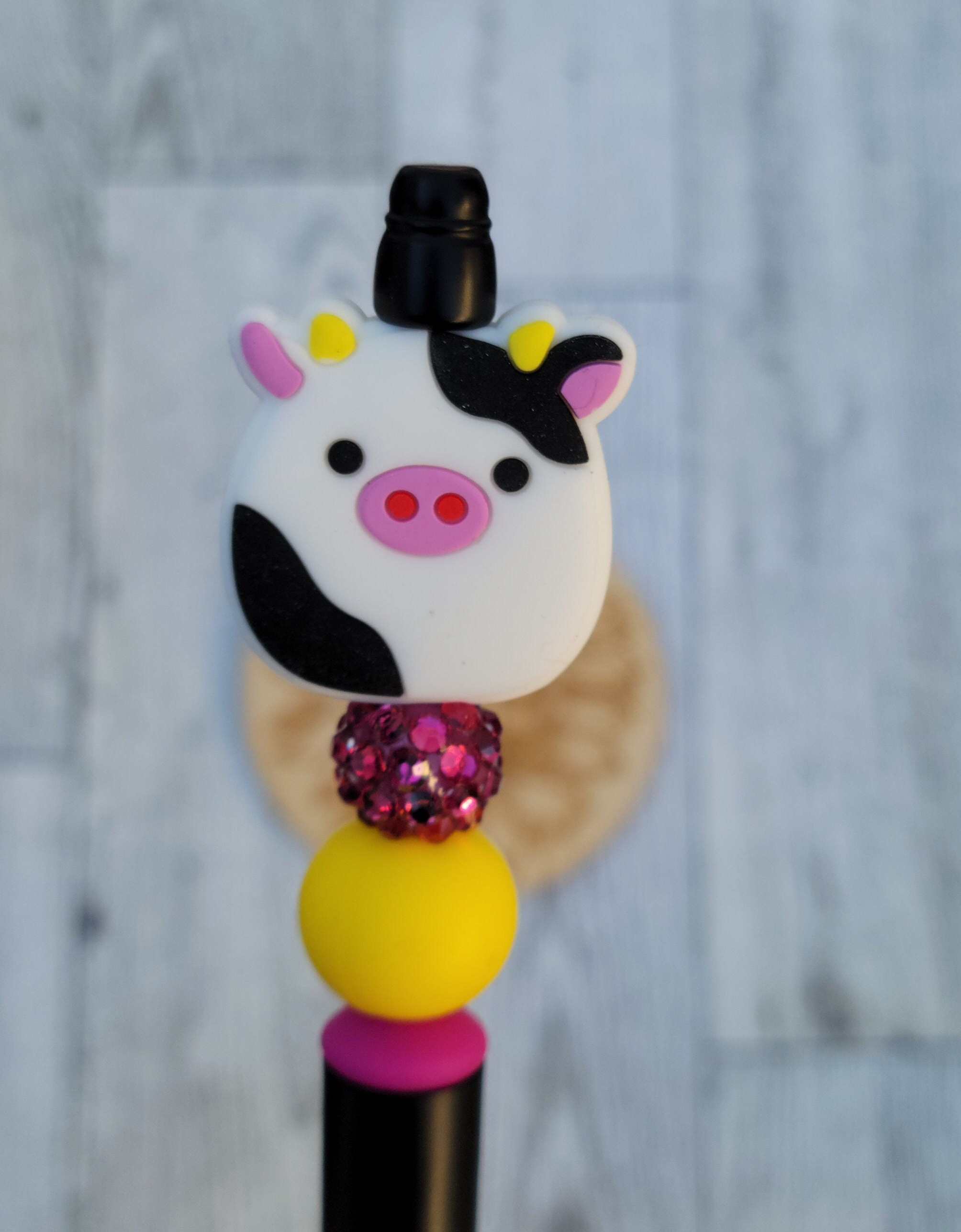 Squishmallow Cow Beaded Pen Squishmallow Gift for Her Gift - Etsy