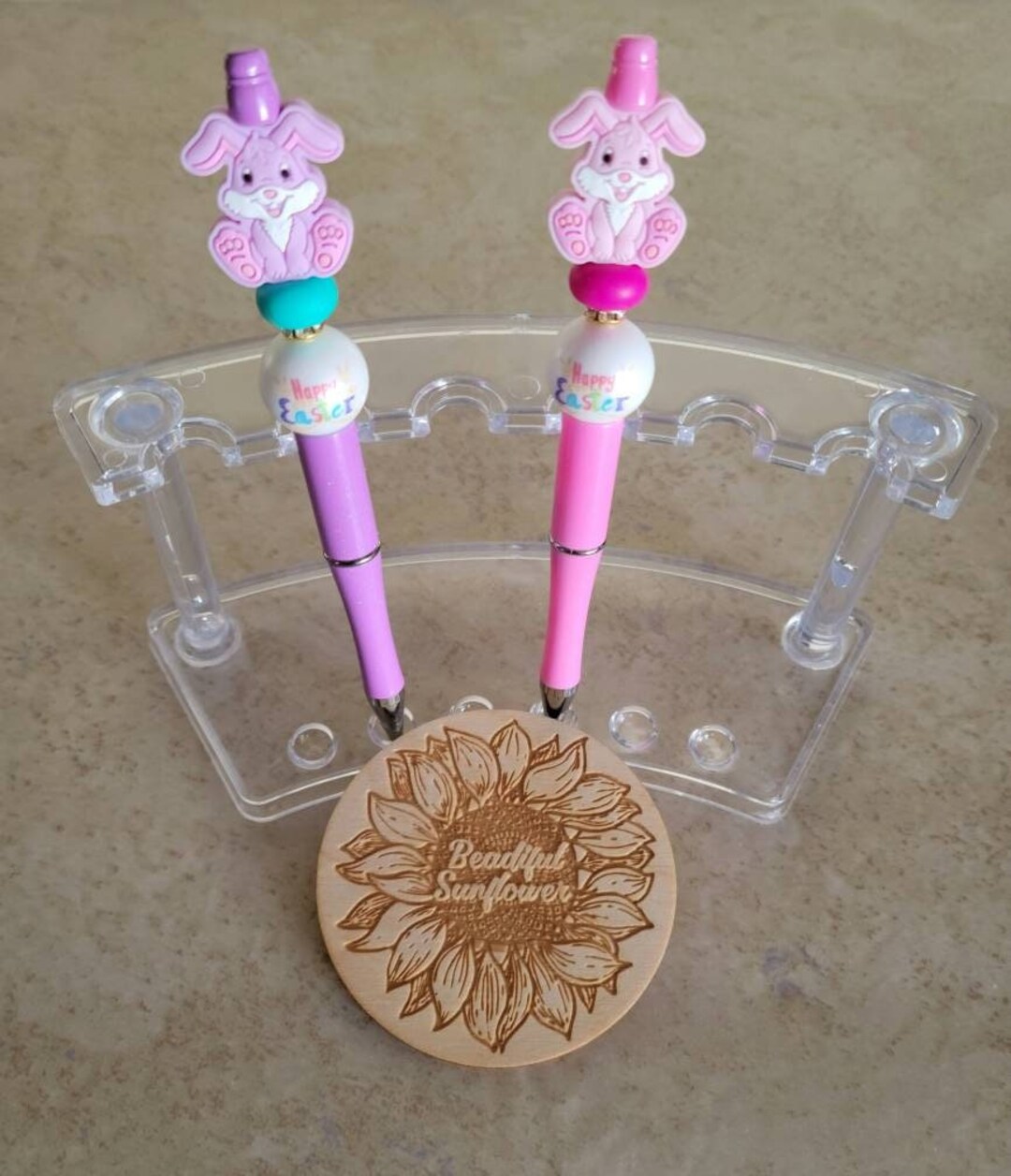 Easter Bunny Pen, Beaded Pens, Bunny Beads, Bunny Ears, Bunny Gifts ...