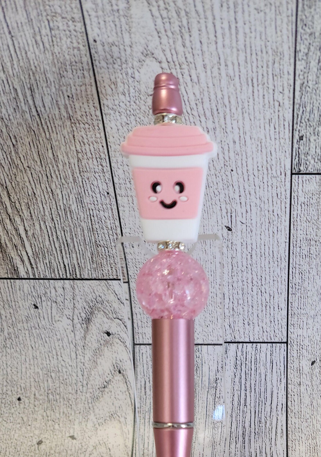 Coffee Cup Pen, Coffee Pen, Acrylic Pen, Silicone Pen, Coffee Bead ...