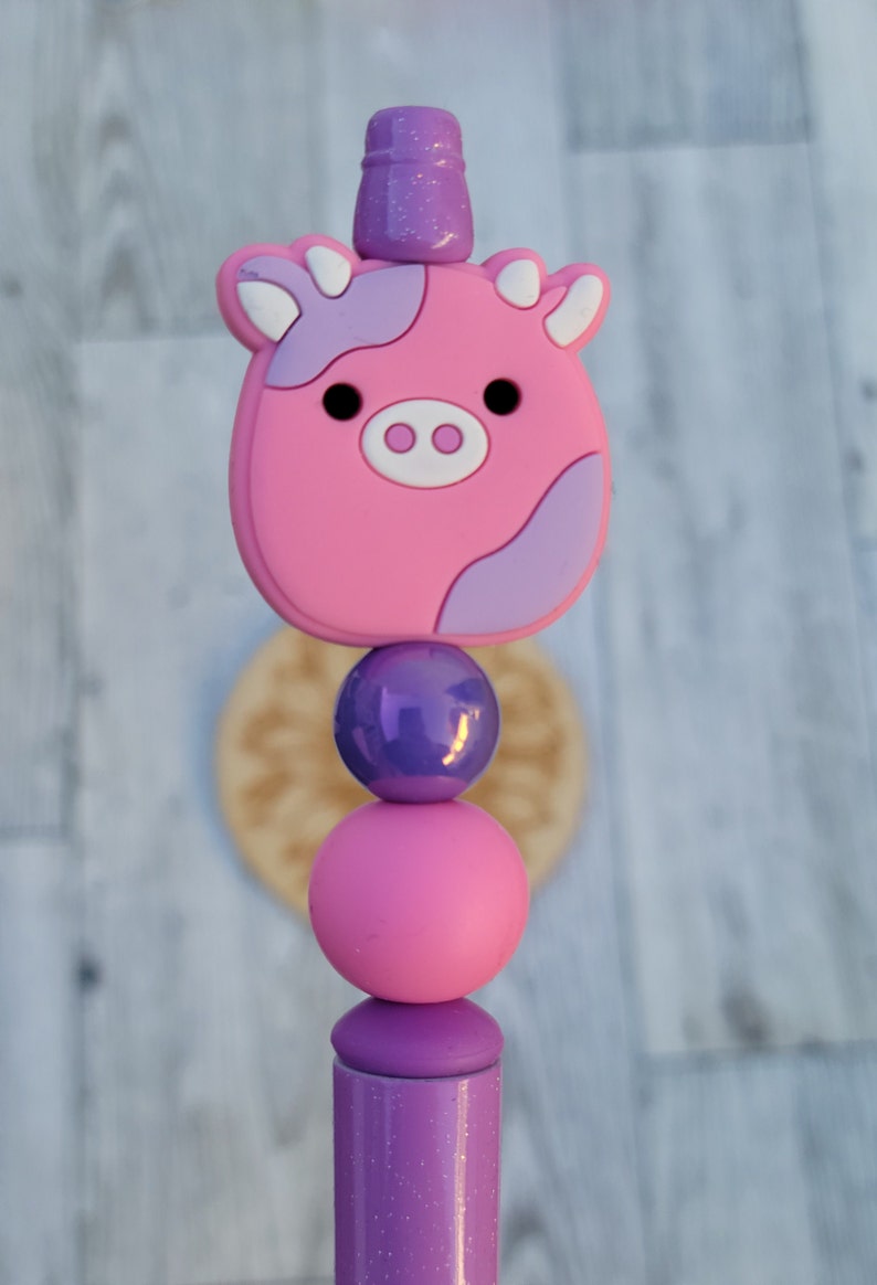 Squishmallow Cow Beaded Pen, Squishmallow, Gift for Her, Gift for Girl ...