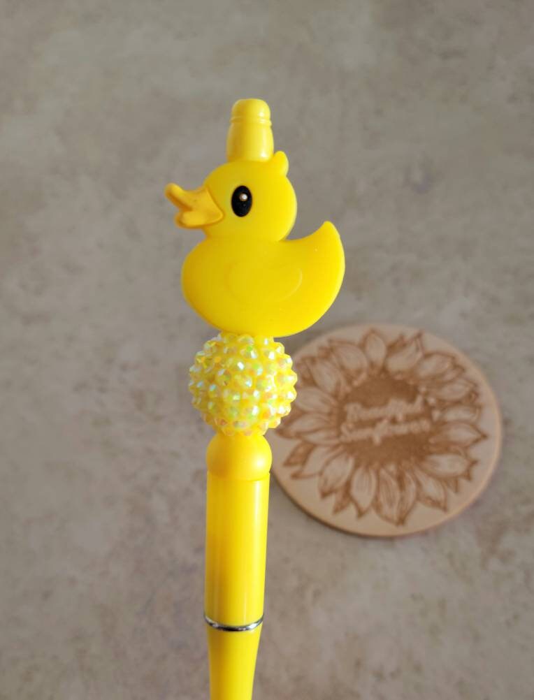 Rubber Duck Beaded Pen Duck Pens Rubber Ducky Pens Beaded - Etsy