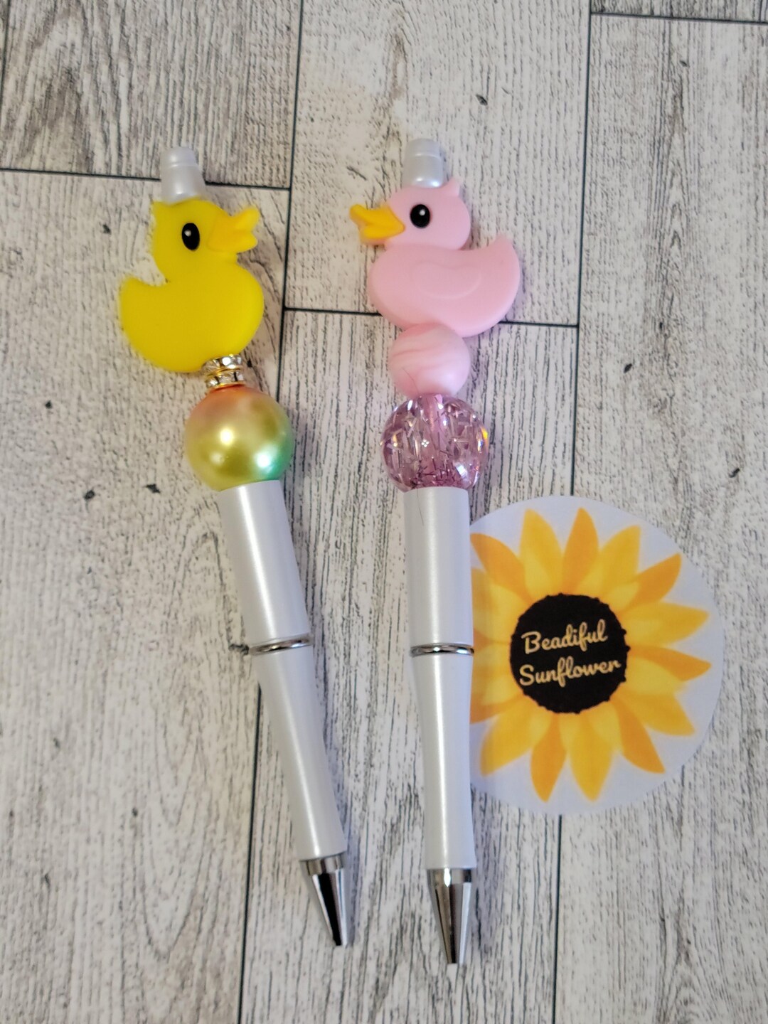 Rubber Duck Beaded Pen Duck Pens Rubber Ducky Pens Beaded - Etsy